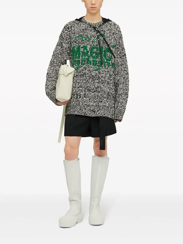 JIL SANDER Jacquard Wool Blend Jumper