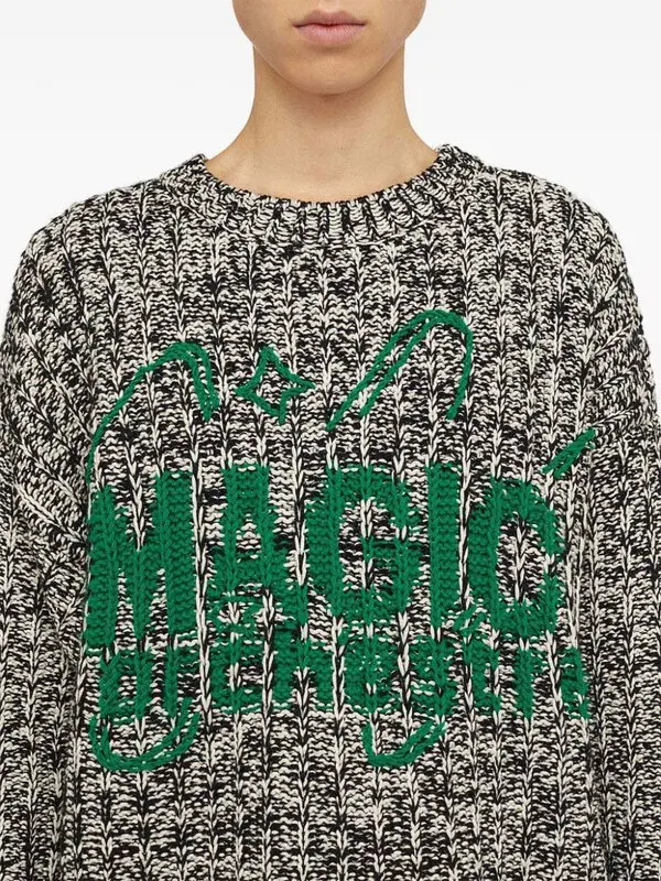 JIL SANDER Jacquard Wool Blend Jumper