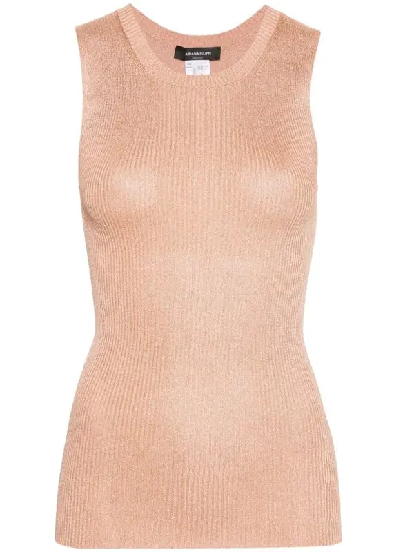Fabiana Filippi Lurex Ribbed Tank Top
