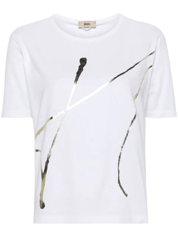 Herno Logo-print Cotton T-shirt - White