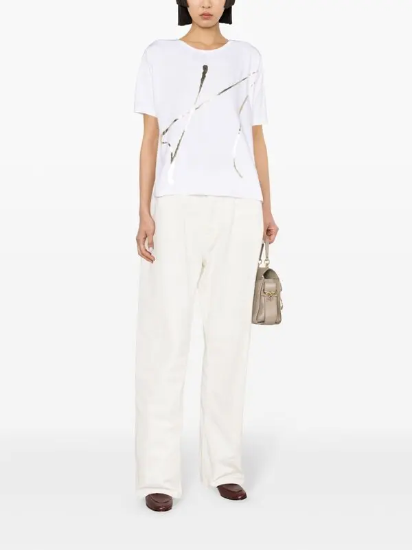 Herno Logo-print Cotton T-shirt - White