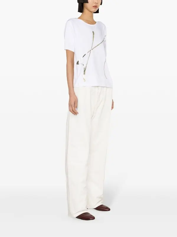 Herno Logo-print Cotton T-shirt - White