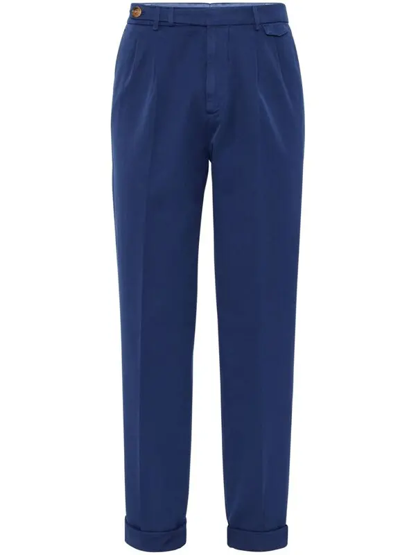 Brunello Cucinelli Straight-leg Cotton Trousers
