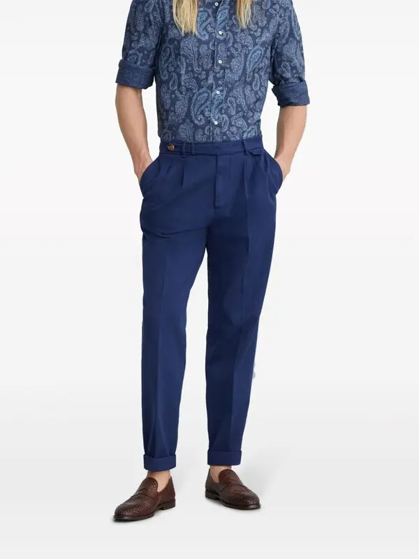 Brunello Cucinelli Straight-leg Cotton Trousers