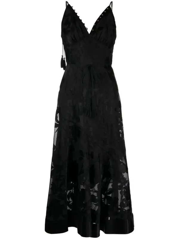 Marchesa Niobe Velvet Slip Dress In Black - 50% Off | Editorialist