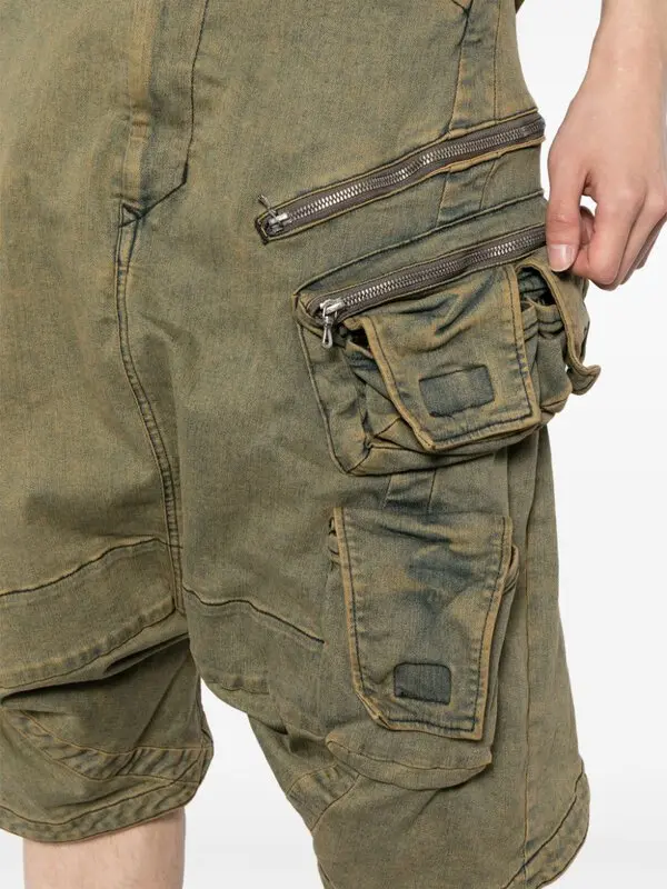 JULIUS Drop-crotch Denim Cargo Shorts