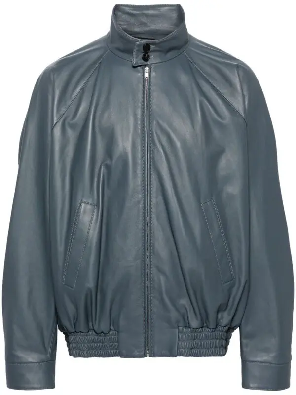 Marni Leather Bomber Jacket
