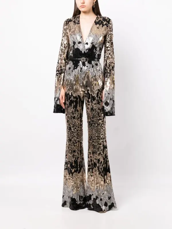 Elie Saab Sequin-embellished Jumpsuit