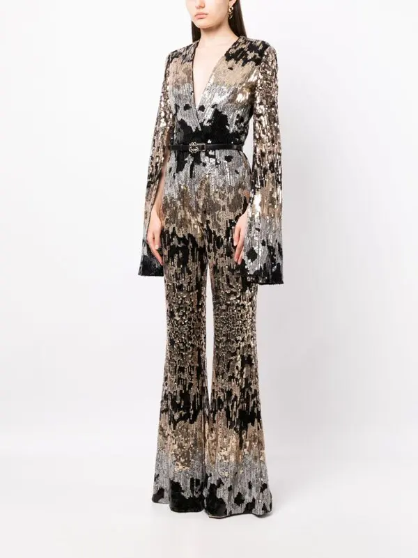 Elie Saab Sequin-embellished Jumpsuit
