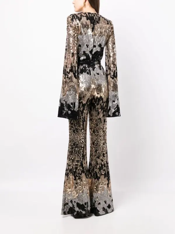 Elie Saab Sequin-embellished Jumpsuit