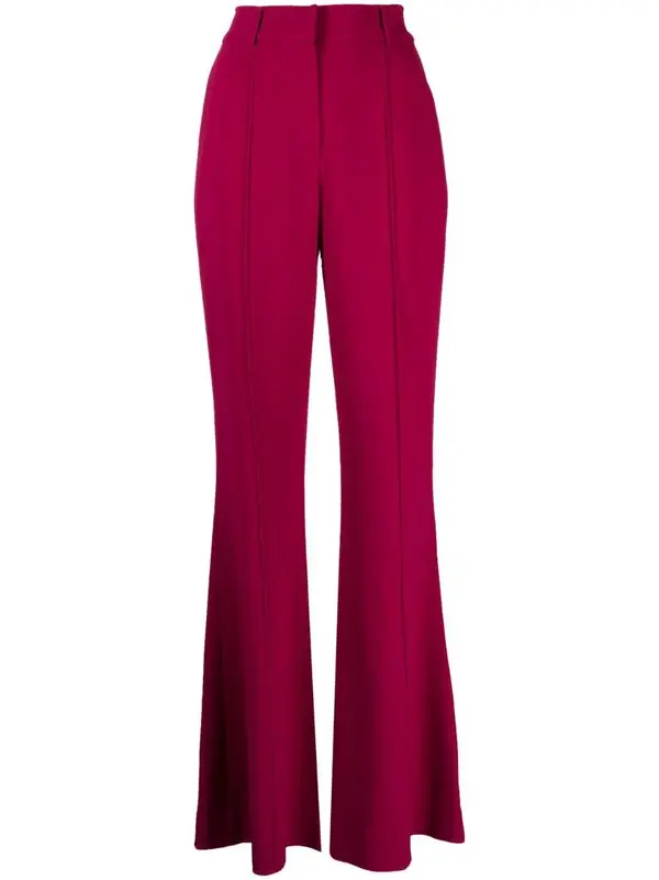 Elie Saab Cady Mid-rise Trousers - Purple