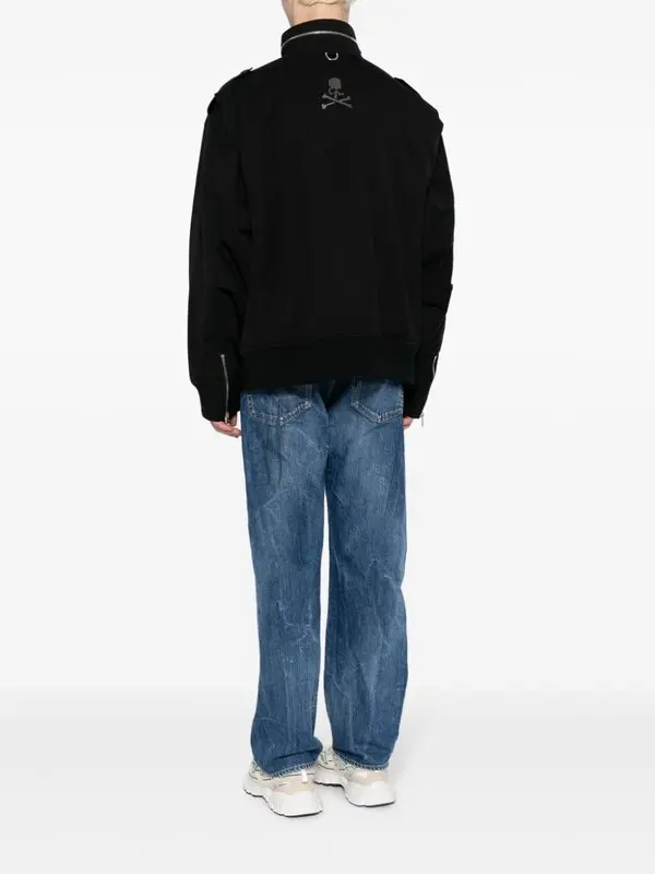 MASTERMIND WORLD Logo-print Zip-detail Jacket - Black