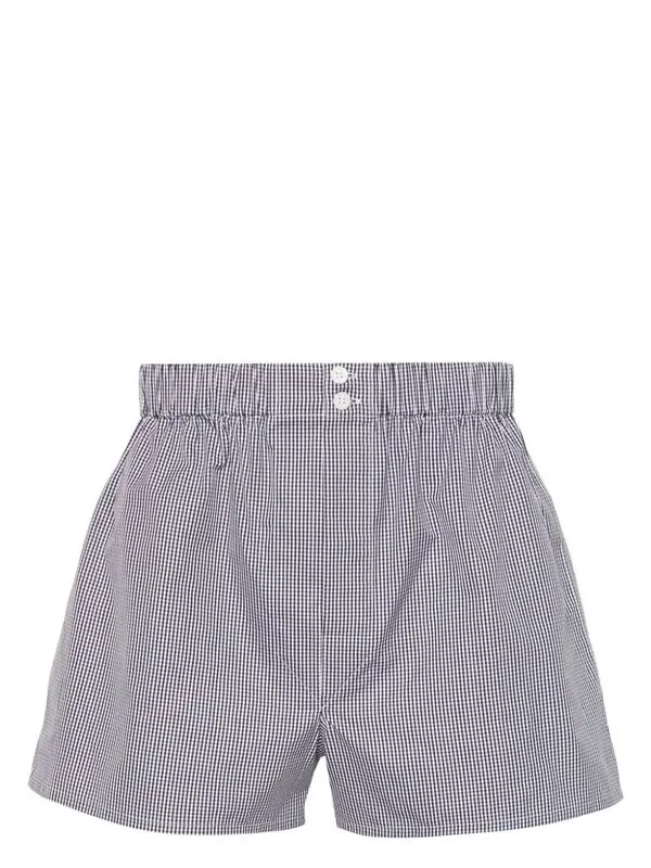 Brioni Checked Cotton Boxers - Black