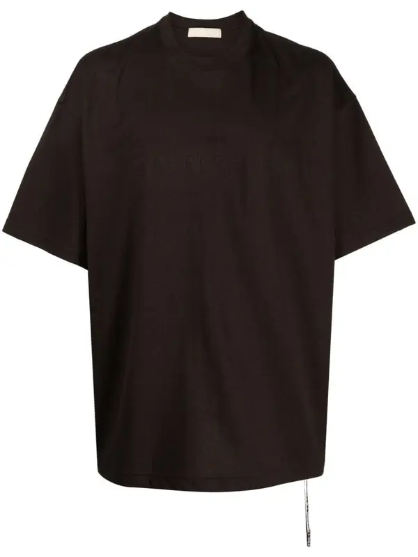 MASTERMIND WORLD Logo-print Cotton T-shirt - Brown