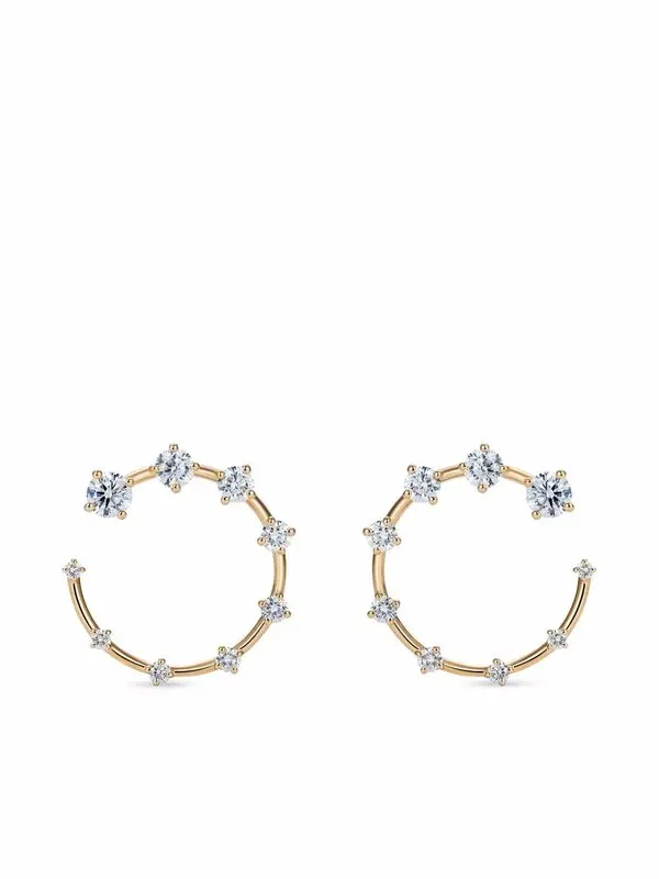 Fernando Jorge 18kt Yellow Diamond Circle Stud Earrings - Gold