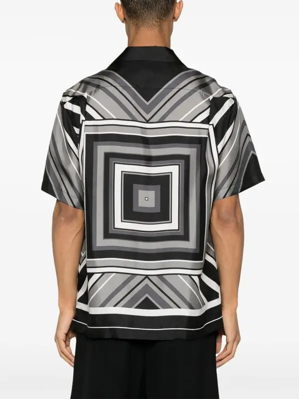 Dolce & Gabbana Geometric-print Silk Shirt