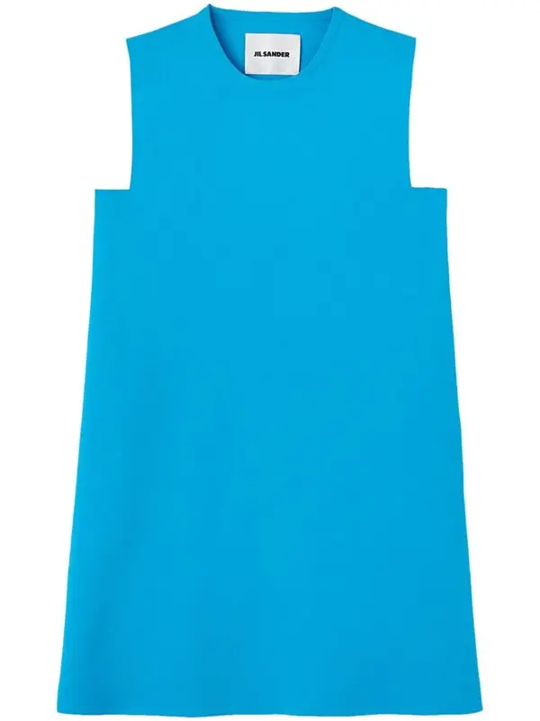 JIL SANDER Sleeveless Shift Dress - Blue