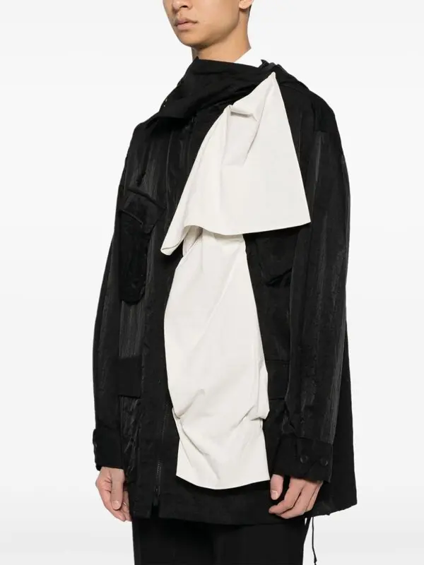Yohji Yamamoto Asymmetric Hooded Jacket