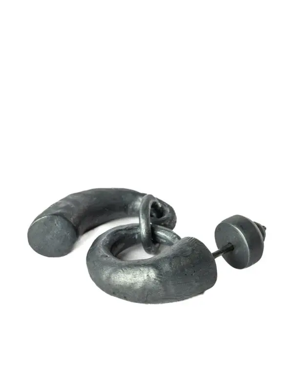 PARTS OF FOUR Little Horn Pendant Earring - Black