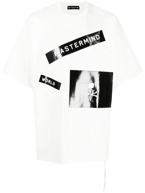 MASTERMIND WORLD Logo-print Cotton T-shirt - White