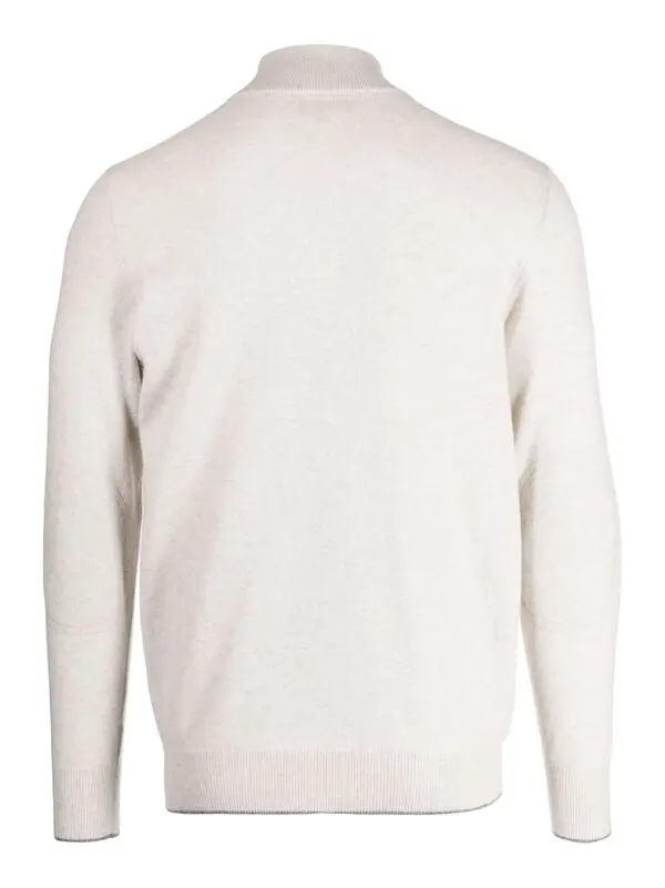 N.peal Carnaby Half-zip Jumper - Neutrals