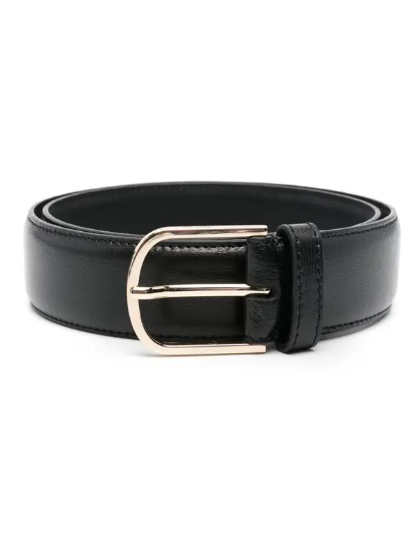 TOTEME Wide Leather Belt - Black
