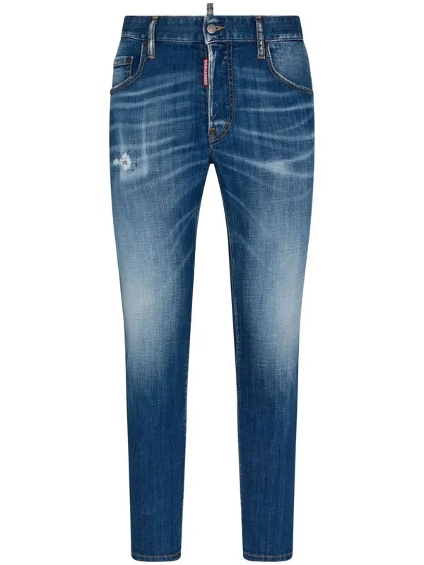Dsquared2 Distressed Skinny Jeans - Blue