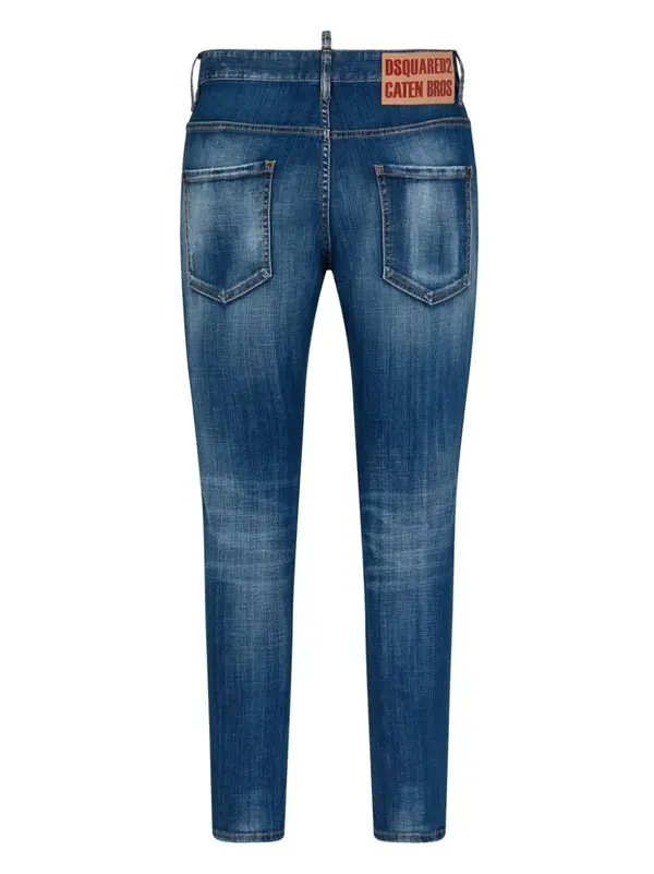 Dsquared2 Distressed Skinny Jeans - Blue