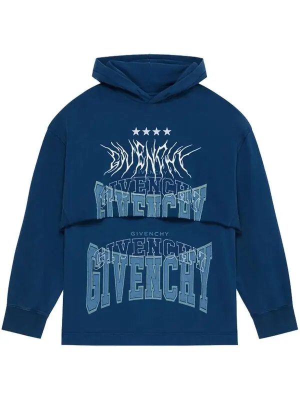Givenchy Logo-print Layered Hoodie