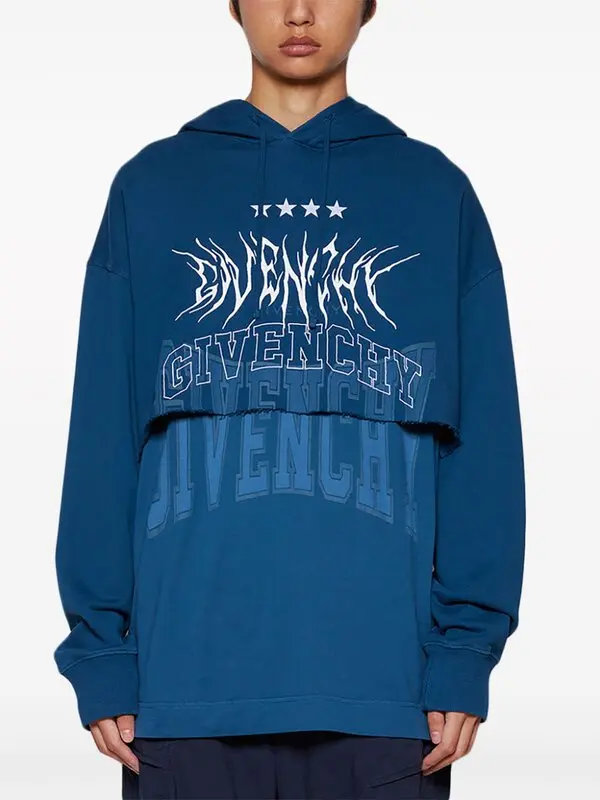 Givenchy Logo-print Layered Hoodie