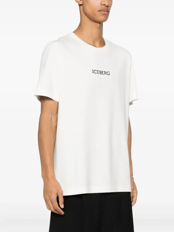 Iceberg Logo-print Stretch-cotton T-shirt