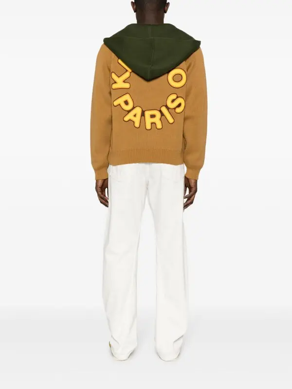 Kenzo Colour-block Cotton Cardigan