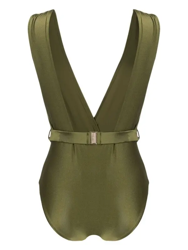 Zimmermann Junie Belted Plunge Swimsuit