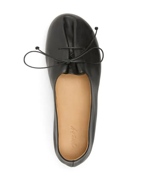 Marsèll Girella Leather Ballerinas - Black