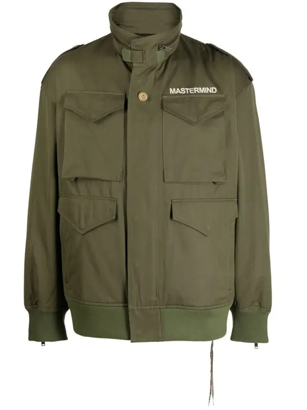MASTERMIND WORLD Logo-print Jacket - Green