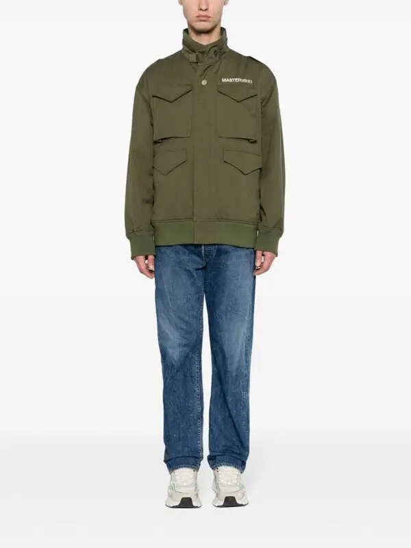 MASTERMIND WORLD Logo-print Jacket - Green