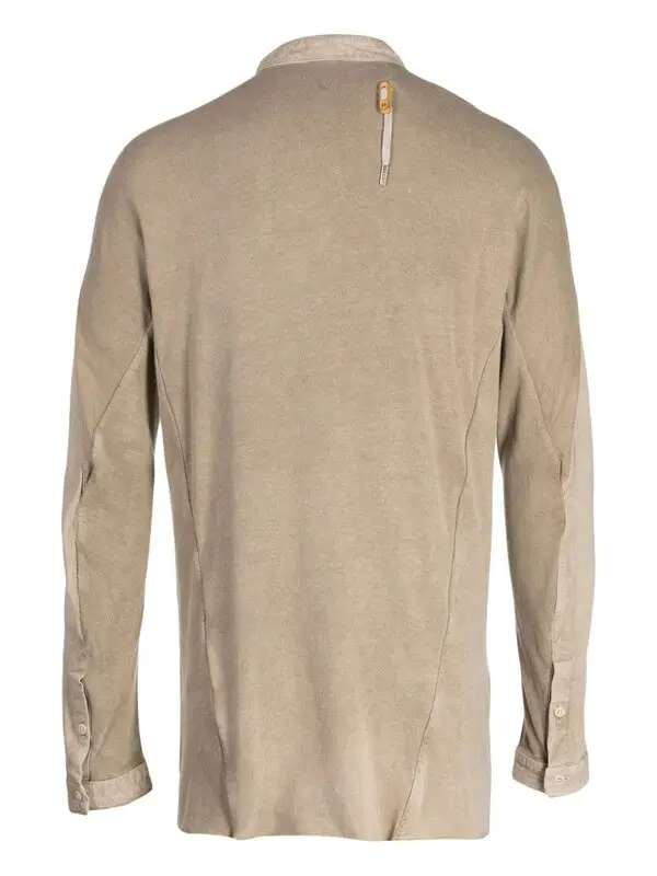 Boris Bidjan Saberi Collarless Cotton Shirt
