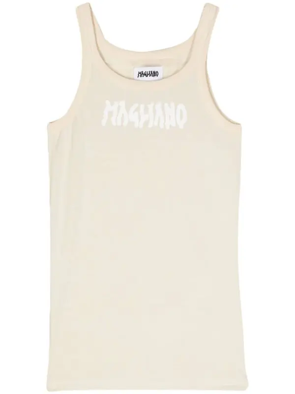 MAGLIANO Logo-print Sleeveless Top