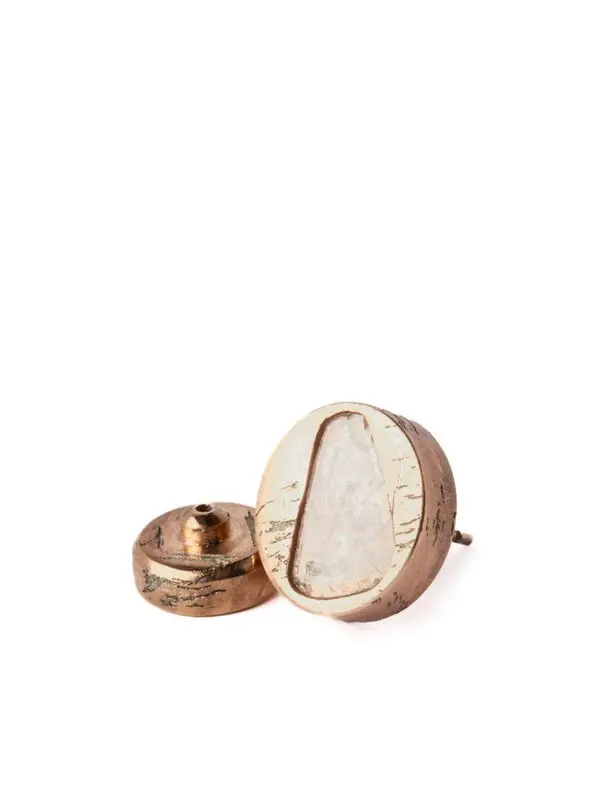 PARTS OF FOUR Diamond Stud Earring - Pink