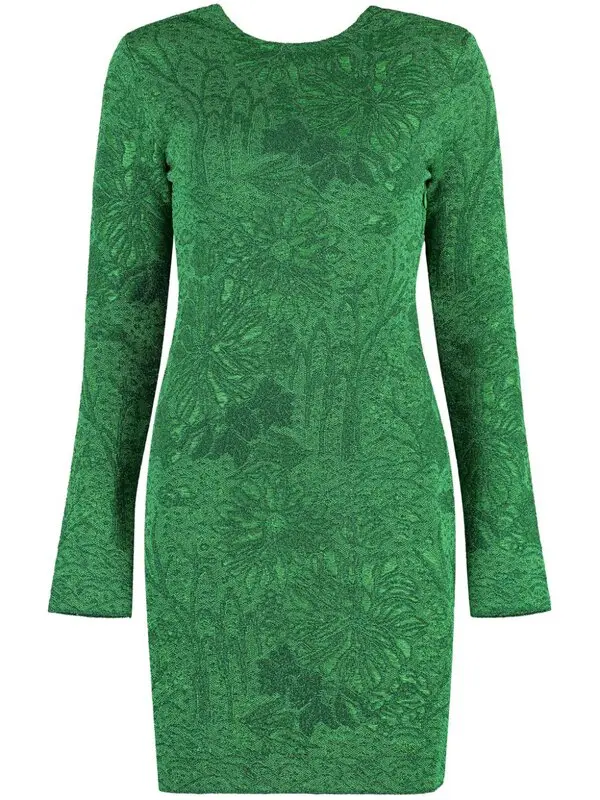 Givenchy Floral-jacquard Lurex Minidress