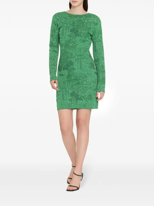 Givenchy Floral-jacquard Lurex Minidress