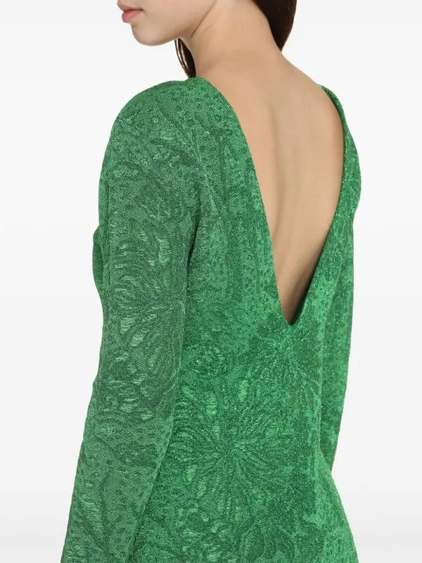 Givenchy Floral-jacquard Lurex Minidress