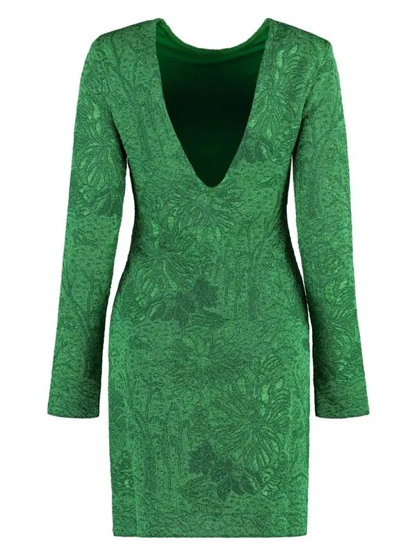 Givenchy Floral-jacquard Lurex Minidress