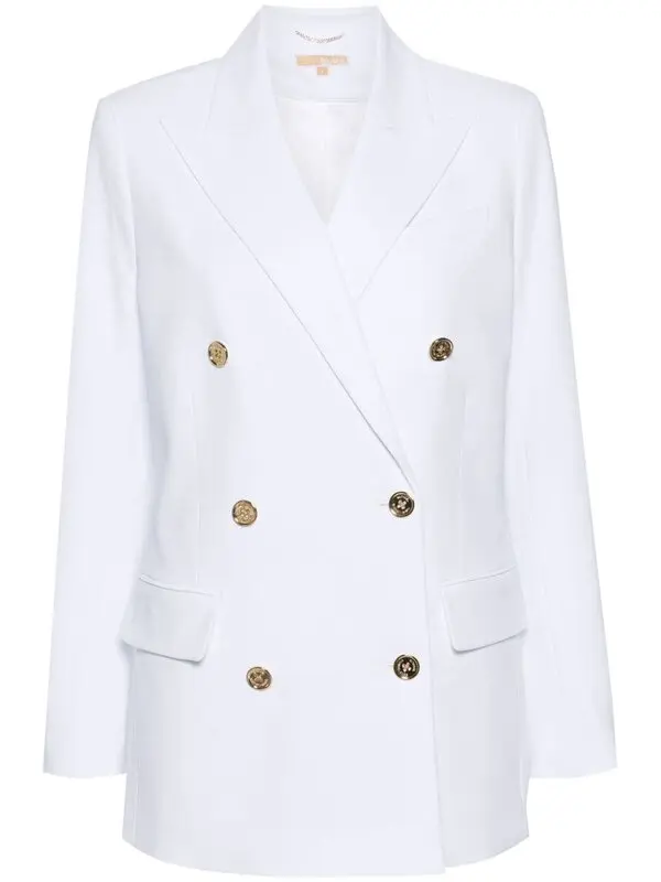 Michael Kors Crepe Double-breasted Blazer