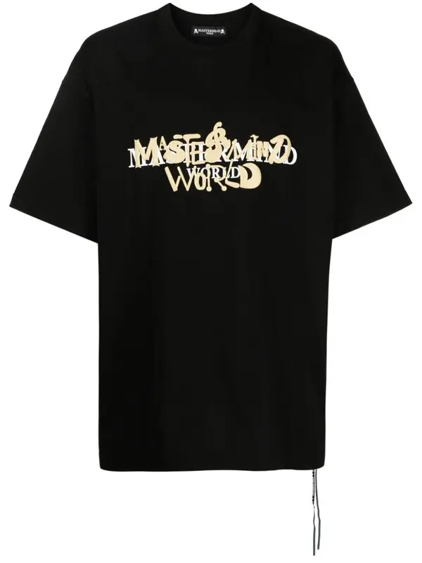 MASTERMIND WORLD Logo-print Cotton T-shirt - Black