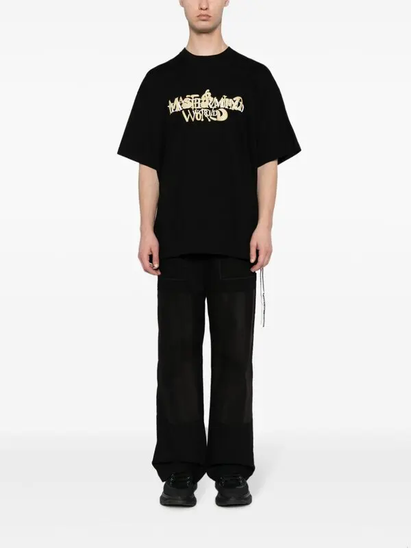 MASTERMIND WORLD Logo-print Cotton T-shirt - Black