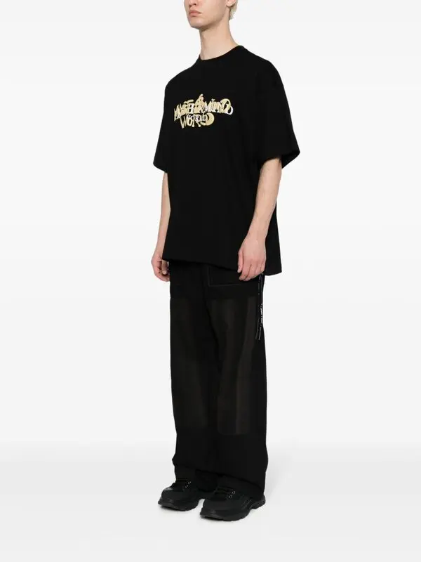 MASTERMIND WORLD Logo-print Cotton T-shirt - Black
