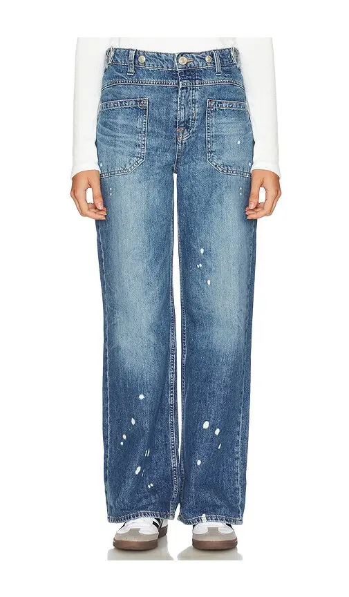 Free People X We The Free Palmer Cuffed Wide Leg Jeans - 100 Years