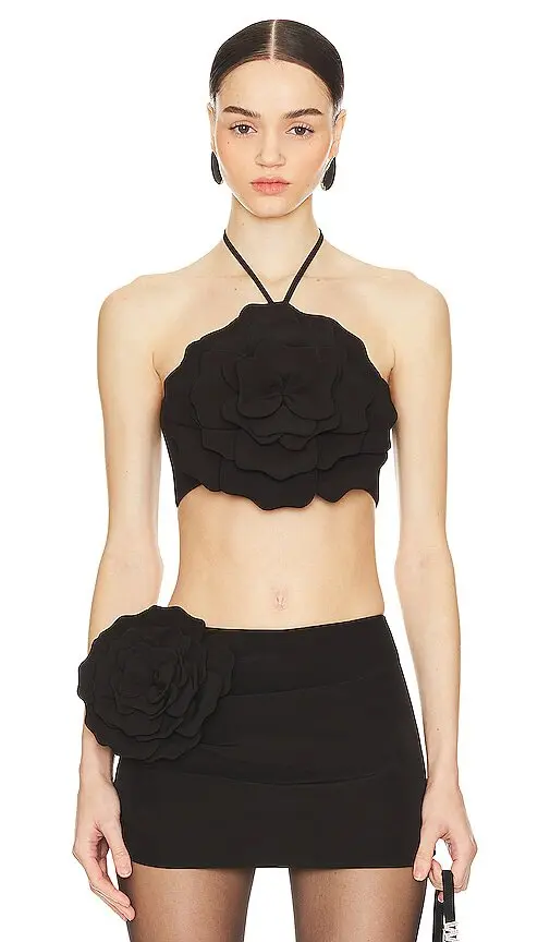 LOVERS AND FRIENDS Zora Halterneck Crop Top