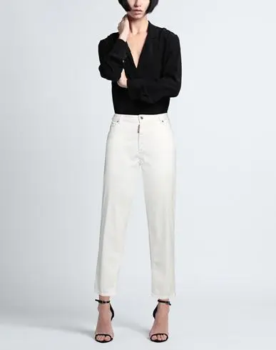 Dsquared2 Boyfriend Jeans In Stretch Denim - White